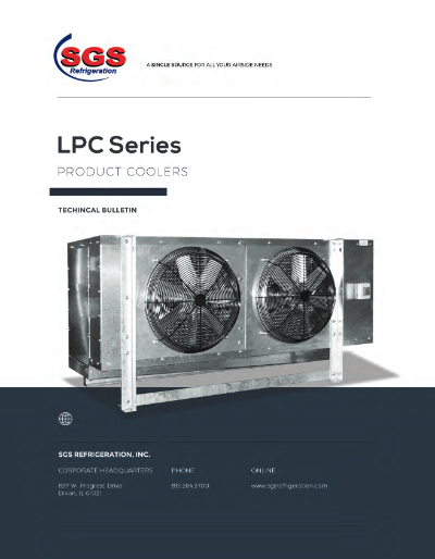 SGS LPC Series Product Cooler